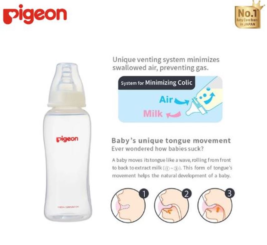Pigeon Crystal Clear Streamline Bottle 250ml – Ogalala World